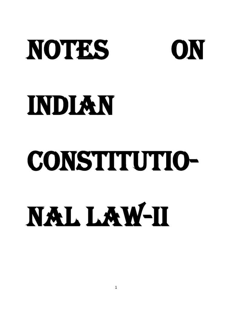 Constitution II | PDF | Impeachment | Government Of India