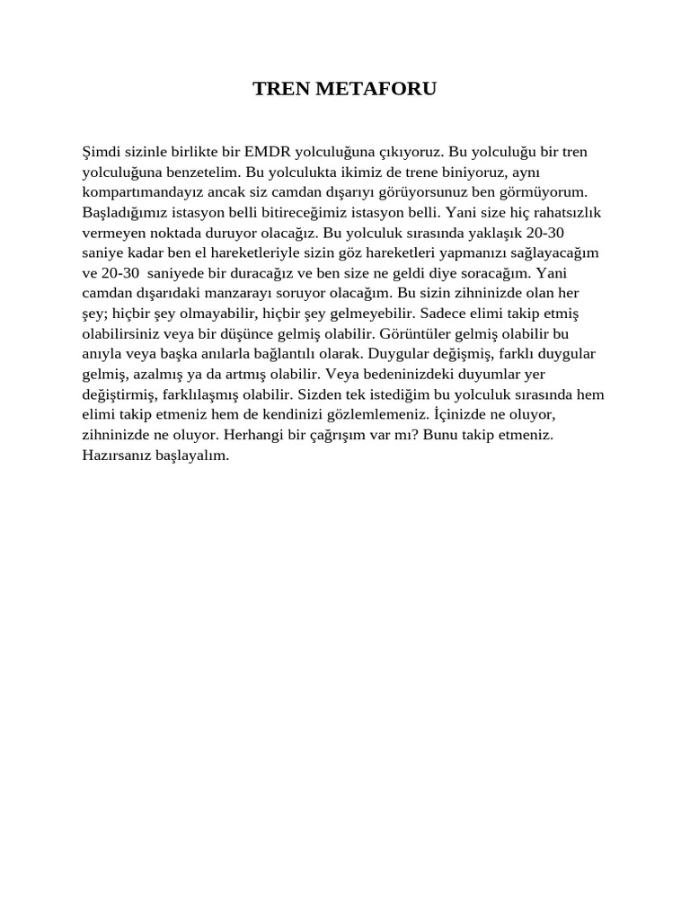Tren Metaforu | PDF