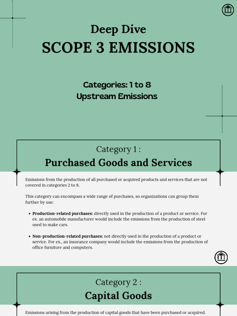 Scope 3 Can Account Upto 95% of A Company's Overall GHG Inventory | PDF ...