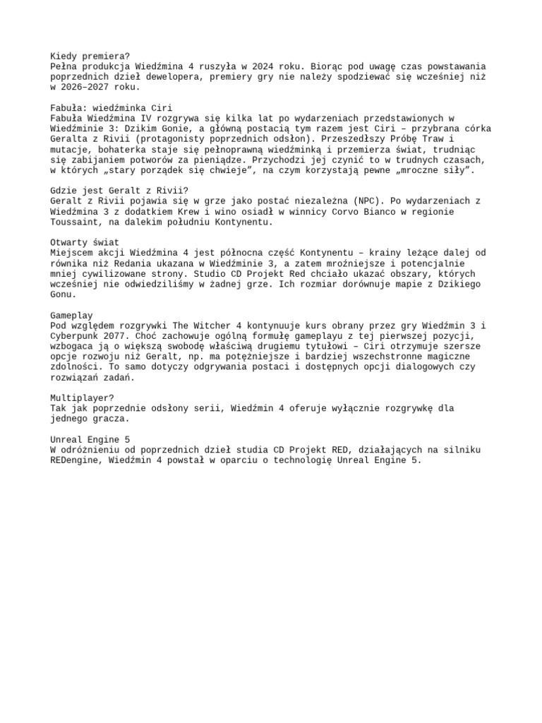 Wiedzmin 4 | PDF
