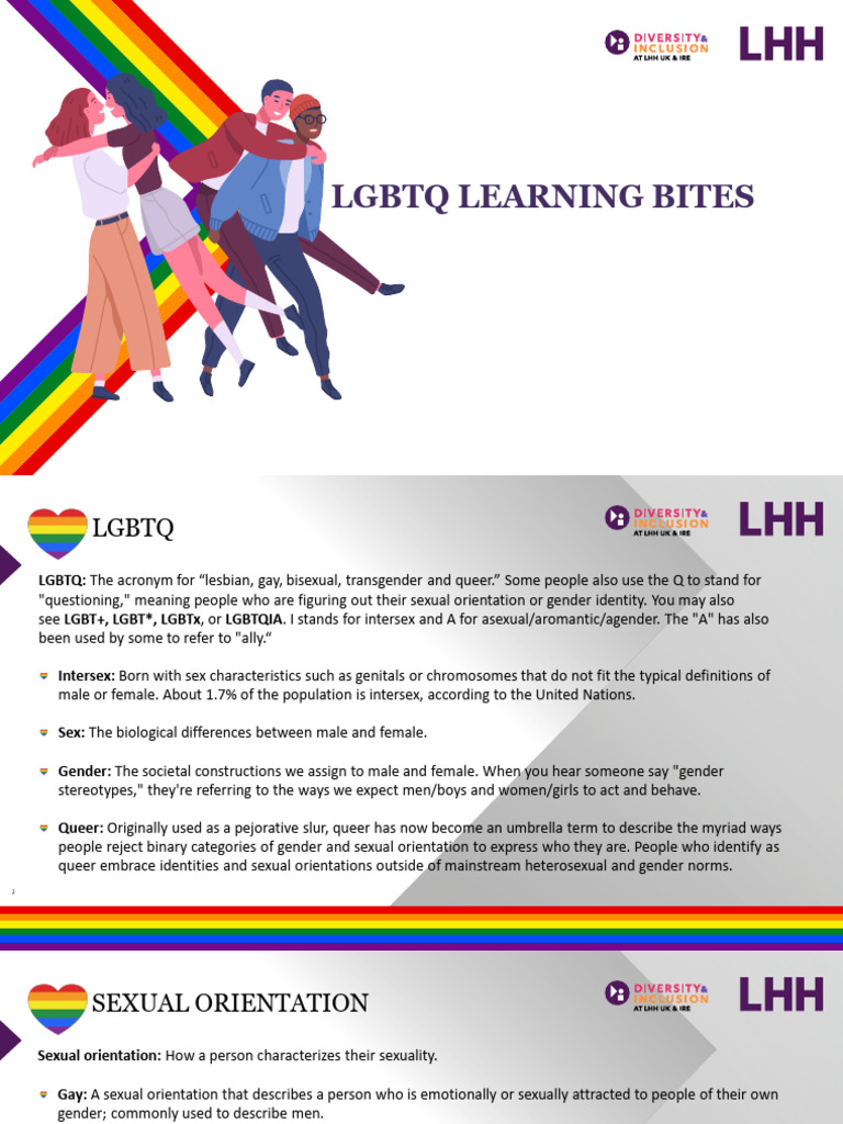 LGBTQ LEARNING BITES PART 1 - TERMINOLOGY Updated | PDF | LGBTQIA+ ...
