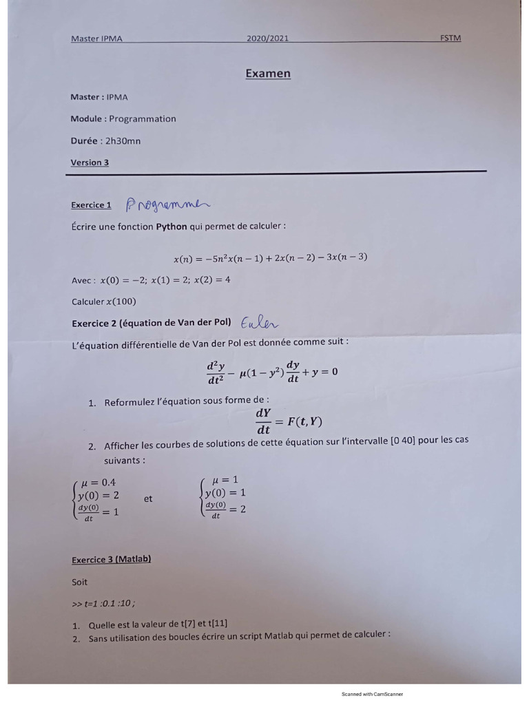 Exam Info 2020 | PDF