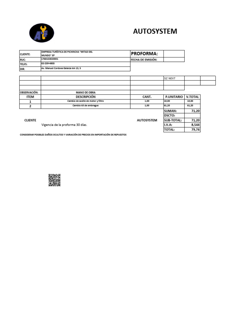 PROFORMA 12-Signed | PDF