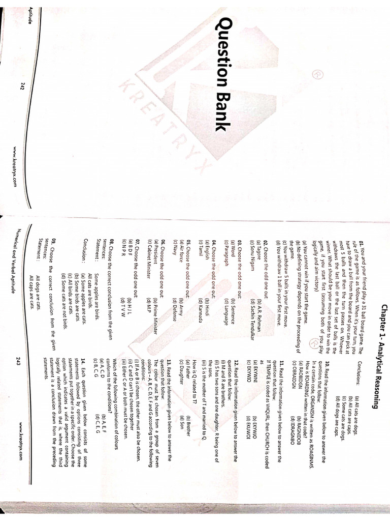 Part 1 Question Bank of Numerical of Gate | PDF