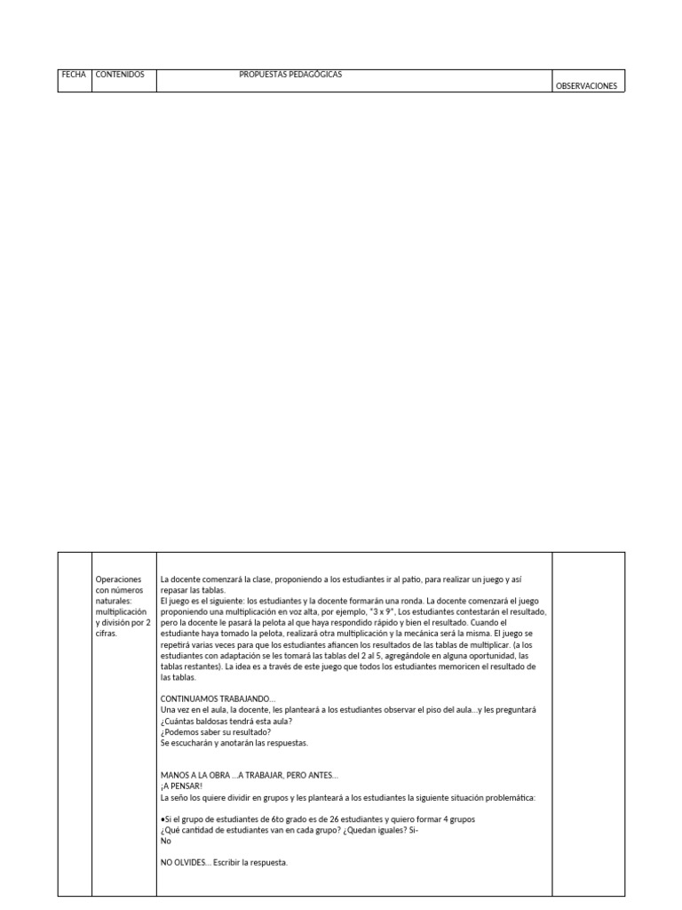 Multiplicacion y Division 5 | PDF | Multiplicación | Matemáticas