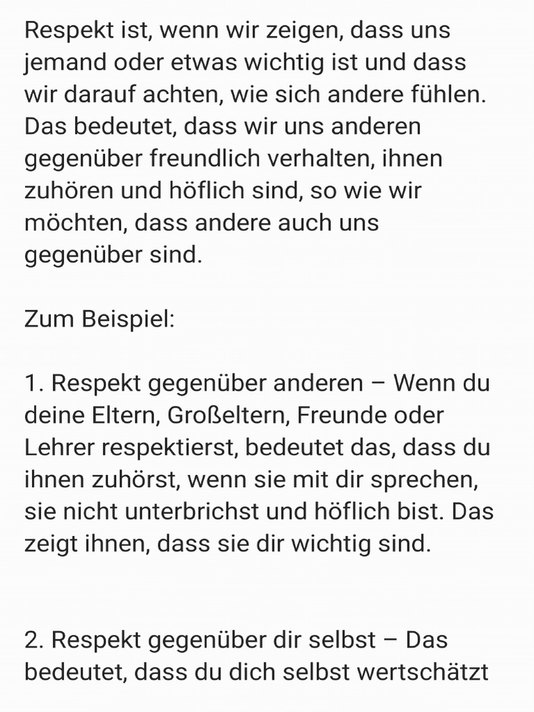 Respekt | PDF
