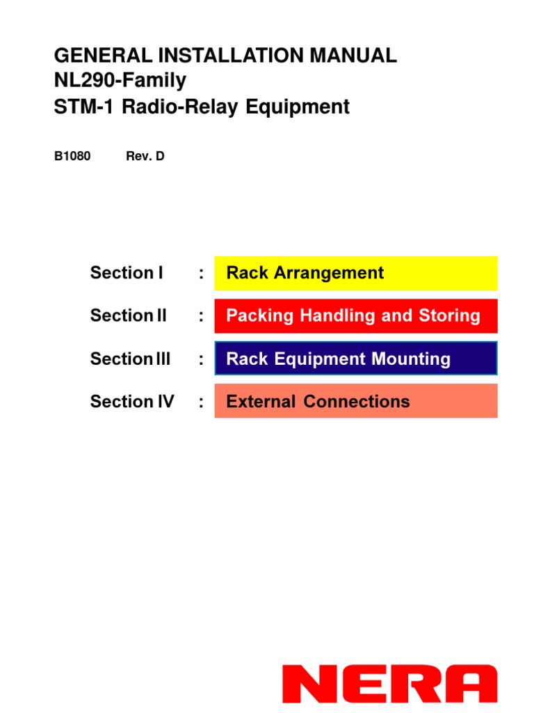 Nera NL290 Installation Manual D | PDF | Electrostatic Discharge ...