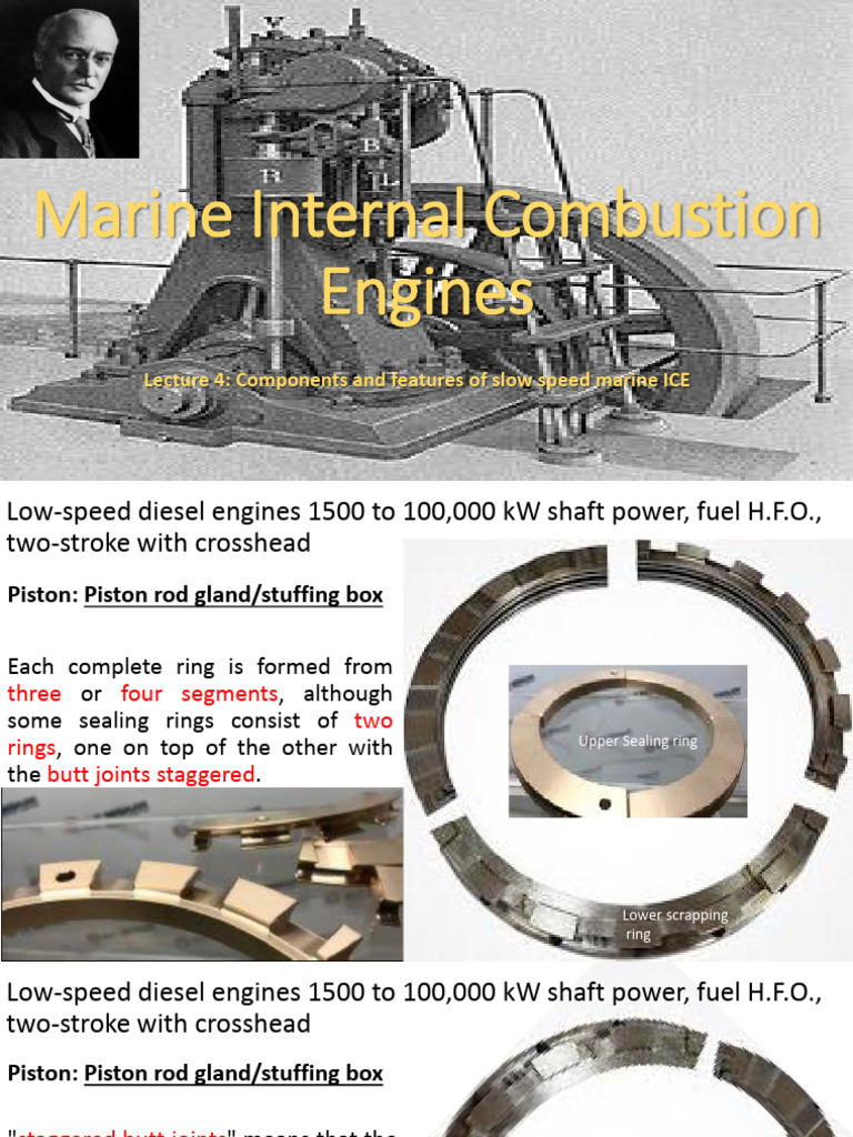 Lecture 4 (part 5) Components and features of slow speed marine ICE ...
