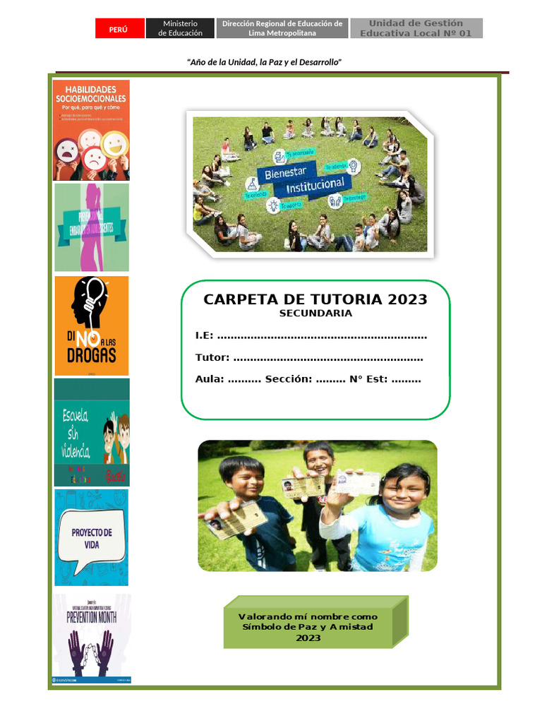 Carpeta Toe Sec 2023 | PDF | Educación primaria | Derechos de los niños