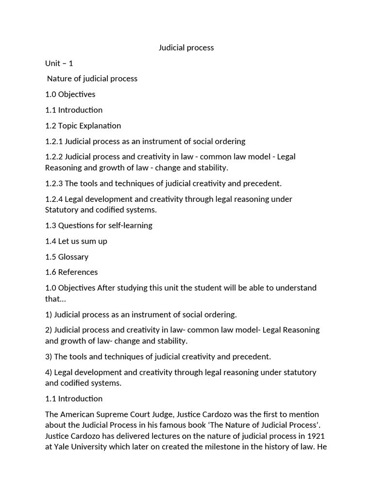 Judicial process.pdf | PDF | Judicial Review | Judiciaries