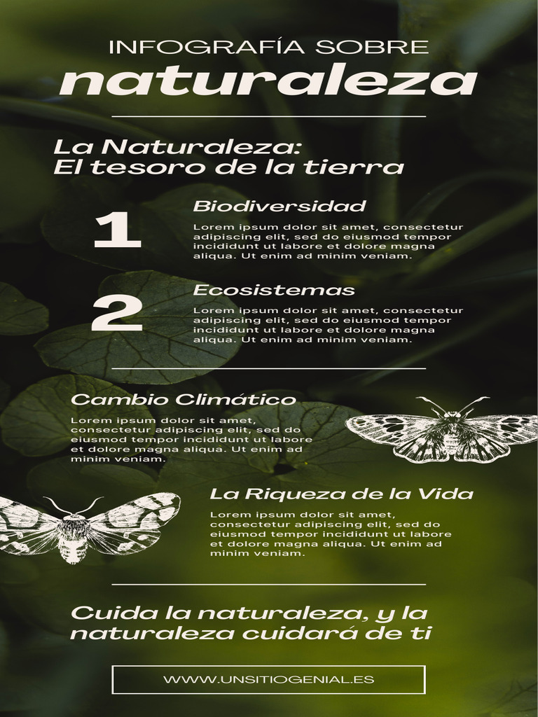 Infografía Naturaleza y Vida Moderno Verde | PDF