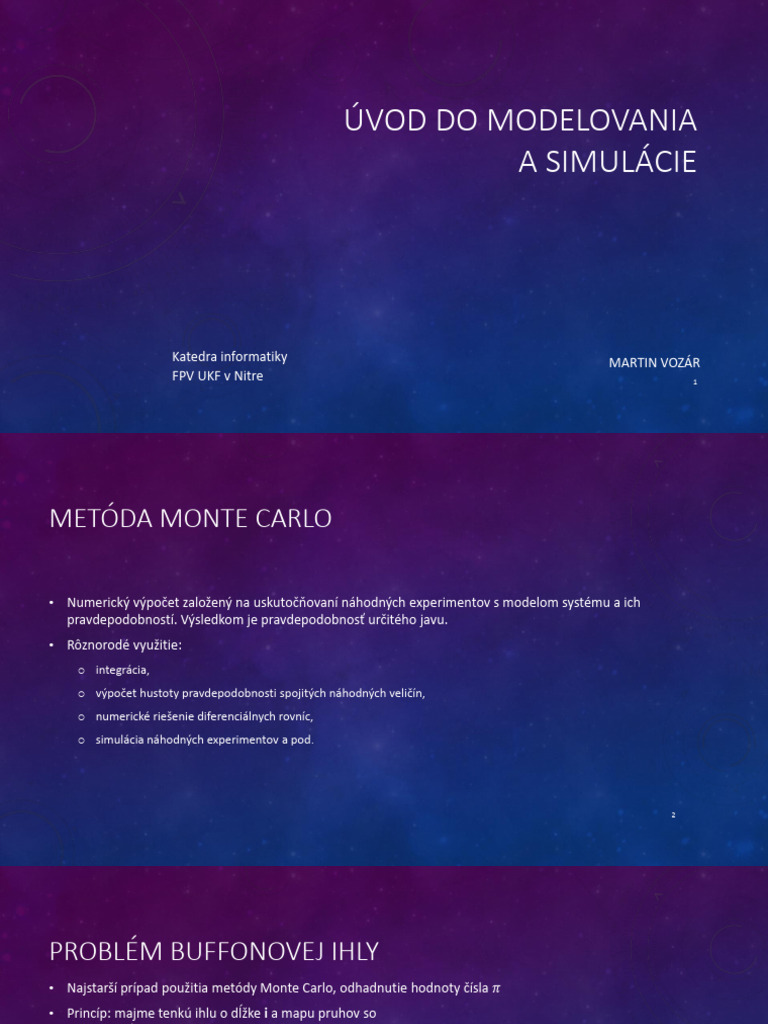 Monte Carlo Metody | PDF