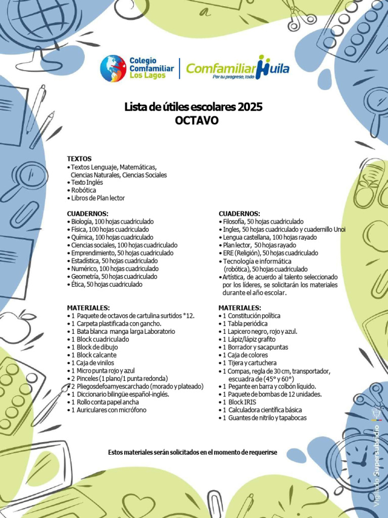 Octavo | PDF | Lápiz | Science