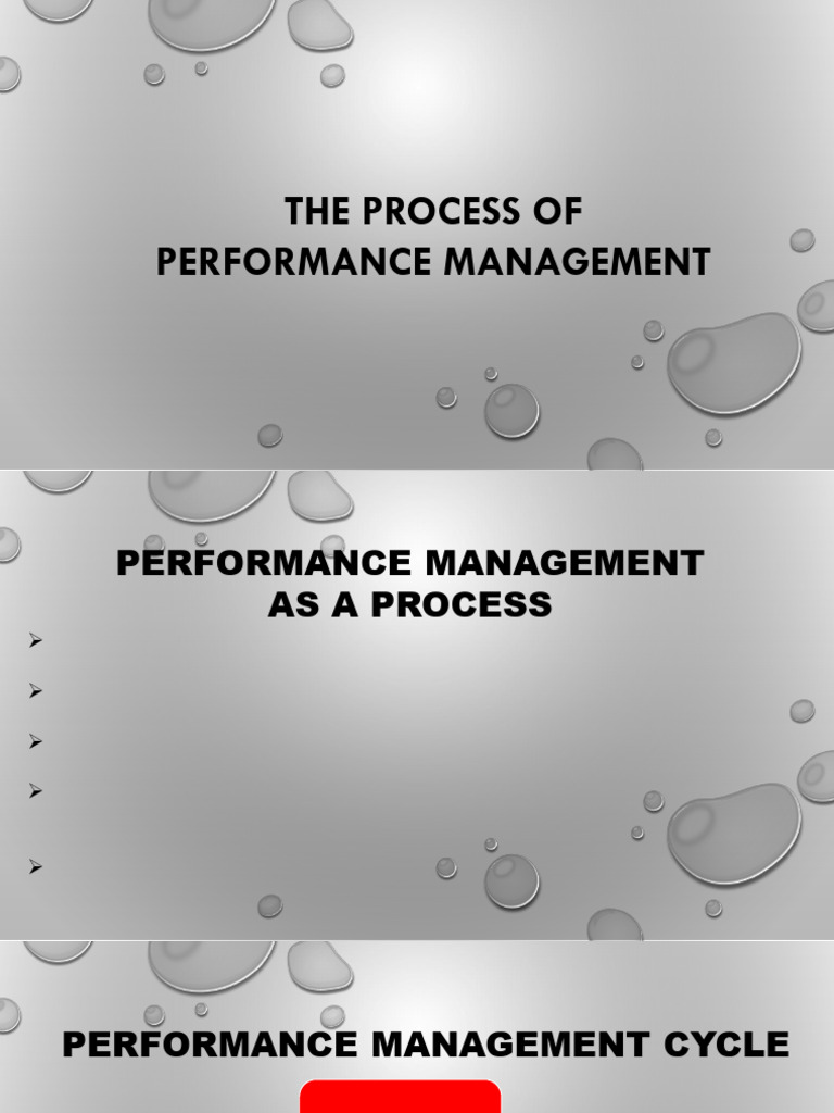 2. Process of Performance Management (1) | PDF | Performance Appraisal | Organizational Behavior