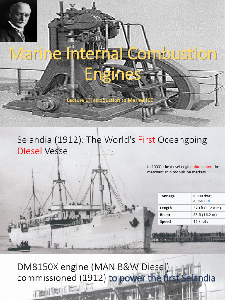 Lecture 1 Introduction To Marine ICE | PDF | Piston | Internal ...