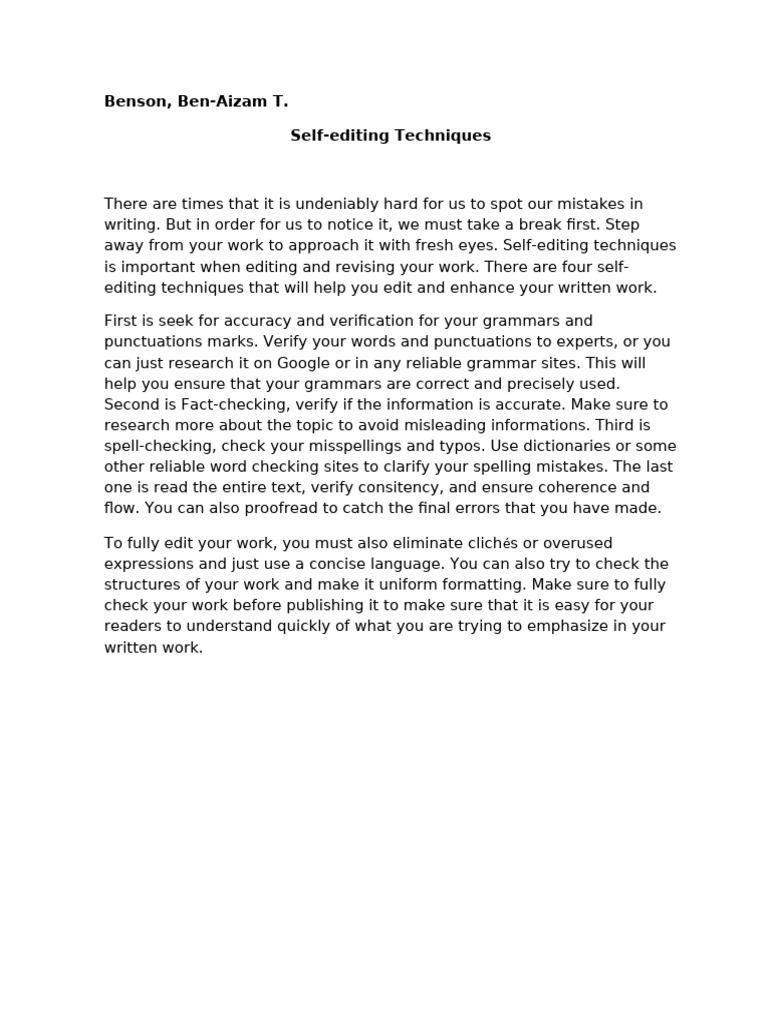 Self-Editing Te-WPS Office | PDF