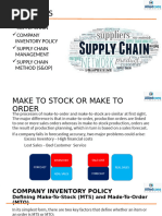 MTO vs MTS in SAP SD Explained | PDF | Inventory | Supply Chain Management