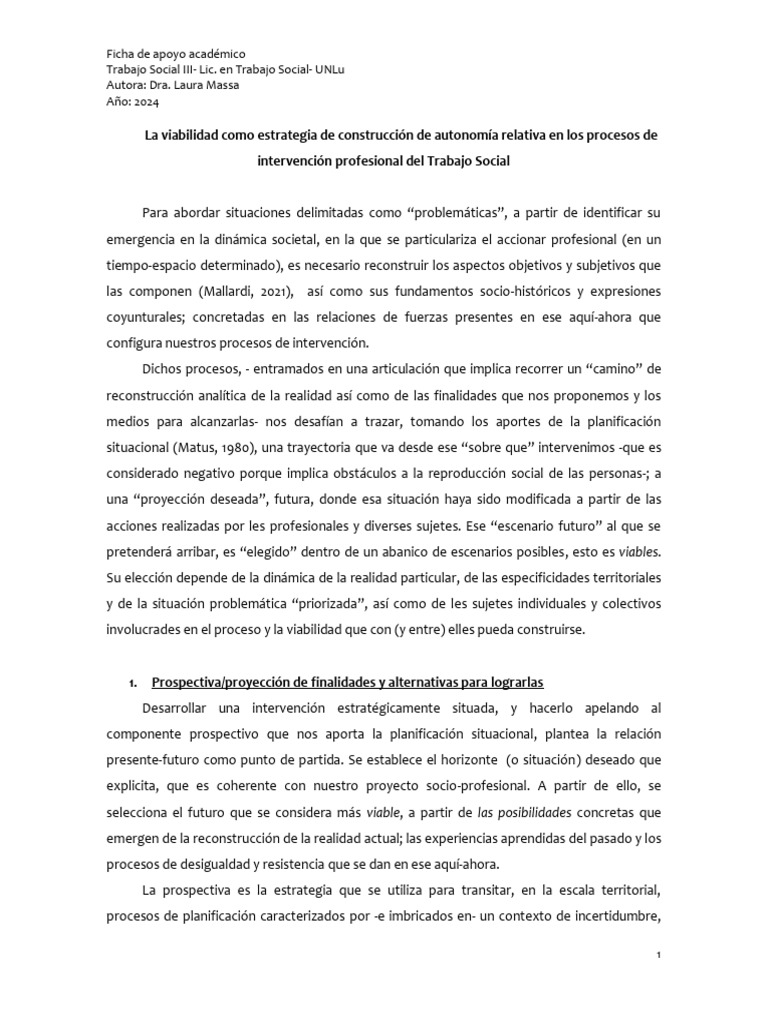 12 - Massa 2024 La Viabilidad Como Estrategia de Construccion de ...