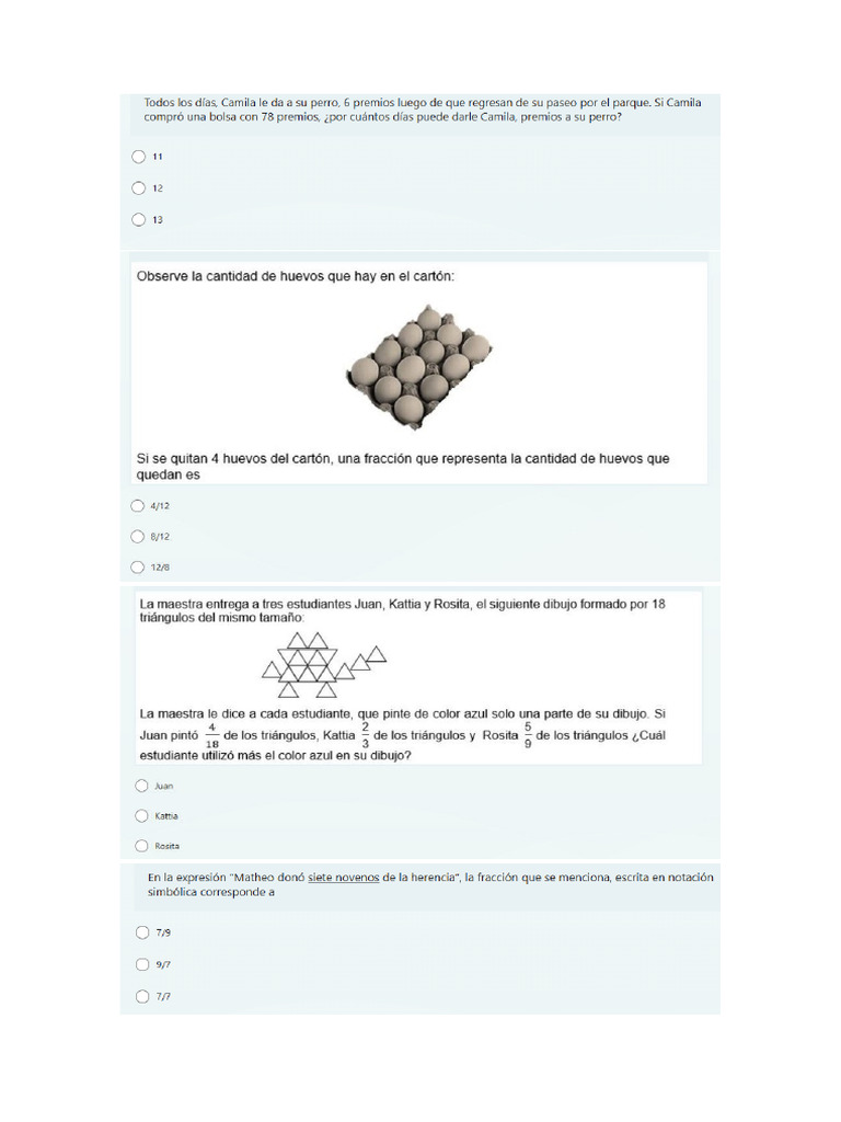 PRACTICA DE MATE ESTANDARIZADA | PDF