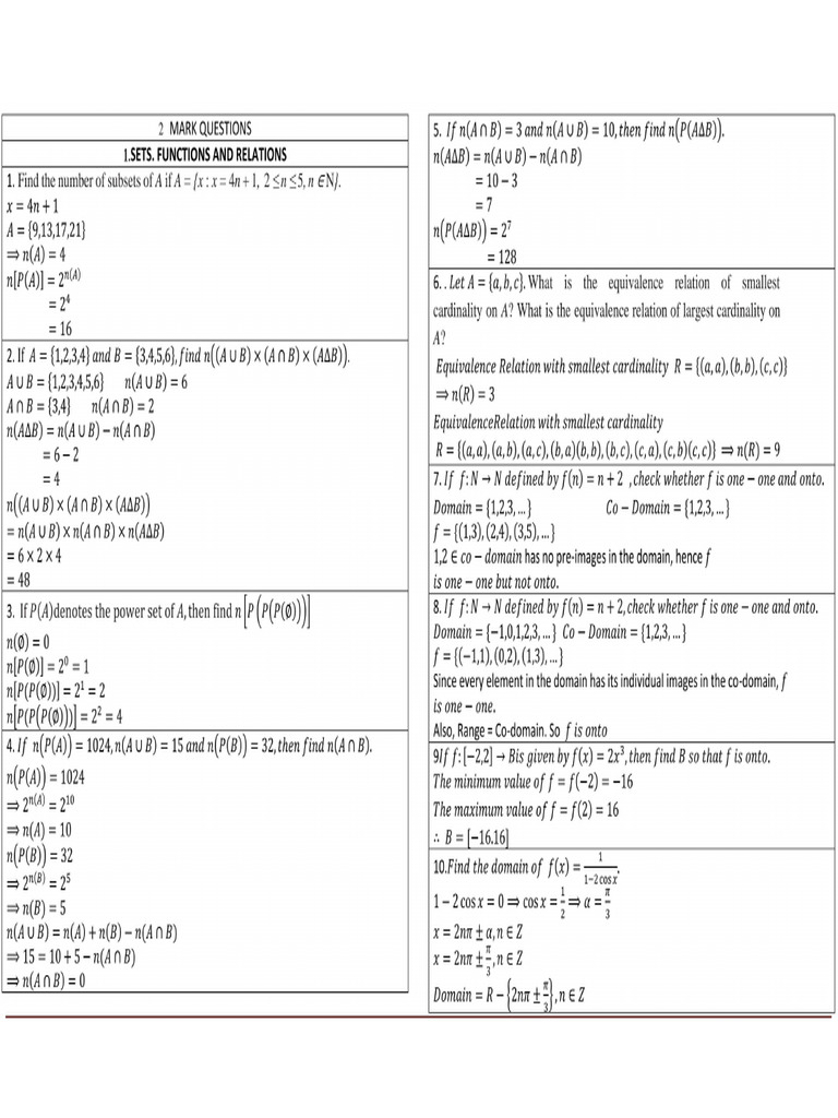 11 em Vol I - 2 &3marks | PDF