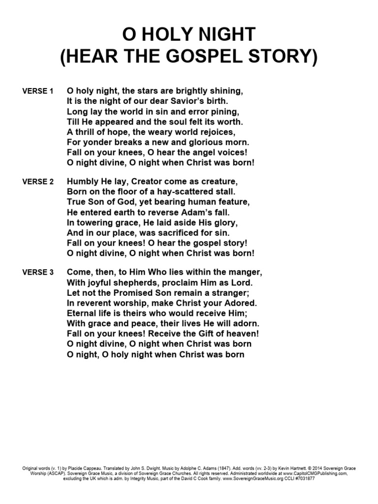 o_holy_night-lyrics | PDF