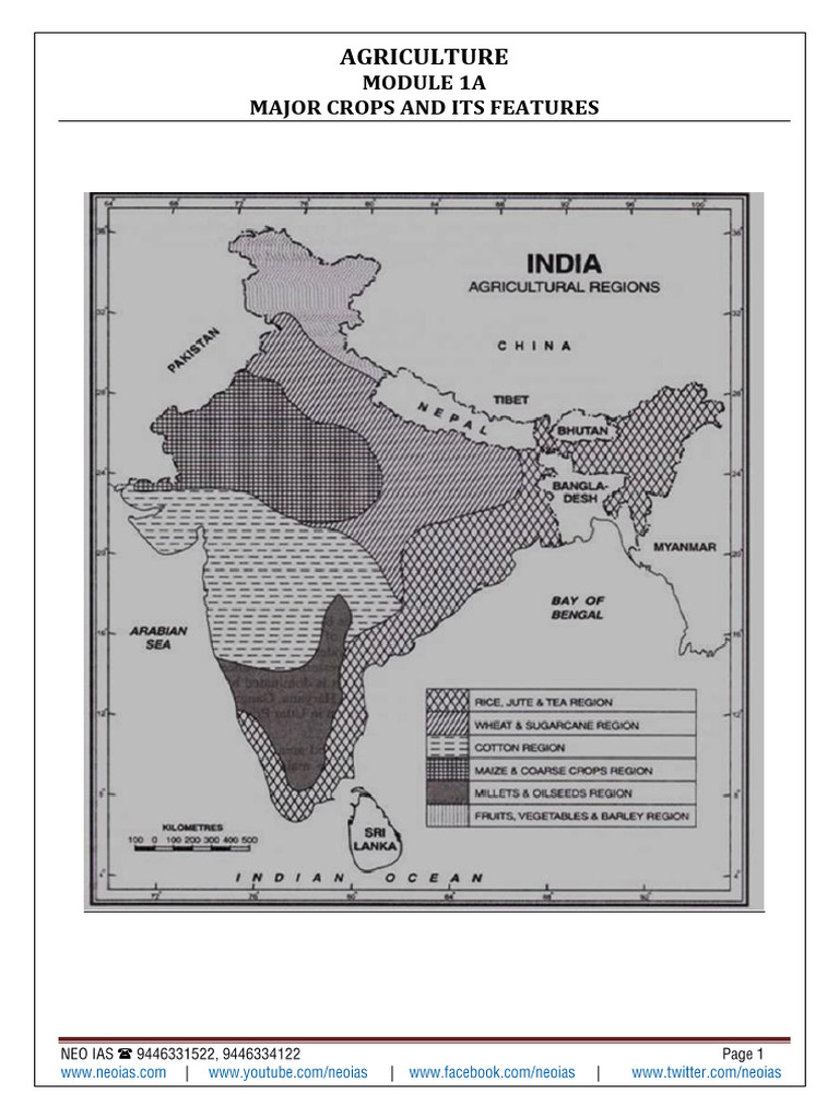 Major Crops and Features Guide | PDF | Cereals | Soil