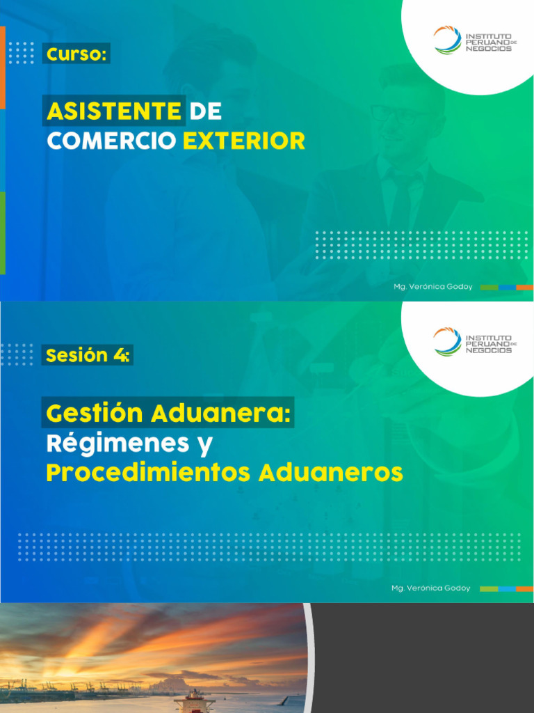 Sesión 4 - Asistente de Comercio Exterior | PDF | aduana | Exportaciones