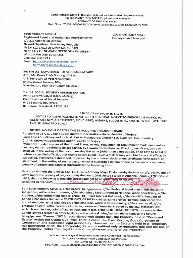Document - 2025-01!04!170017-Affidavit To Department of Veterans ...