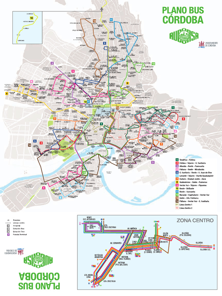 Plano General Lineas Aucorsa | PDF