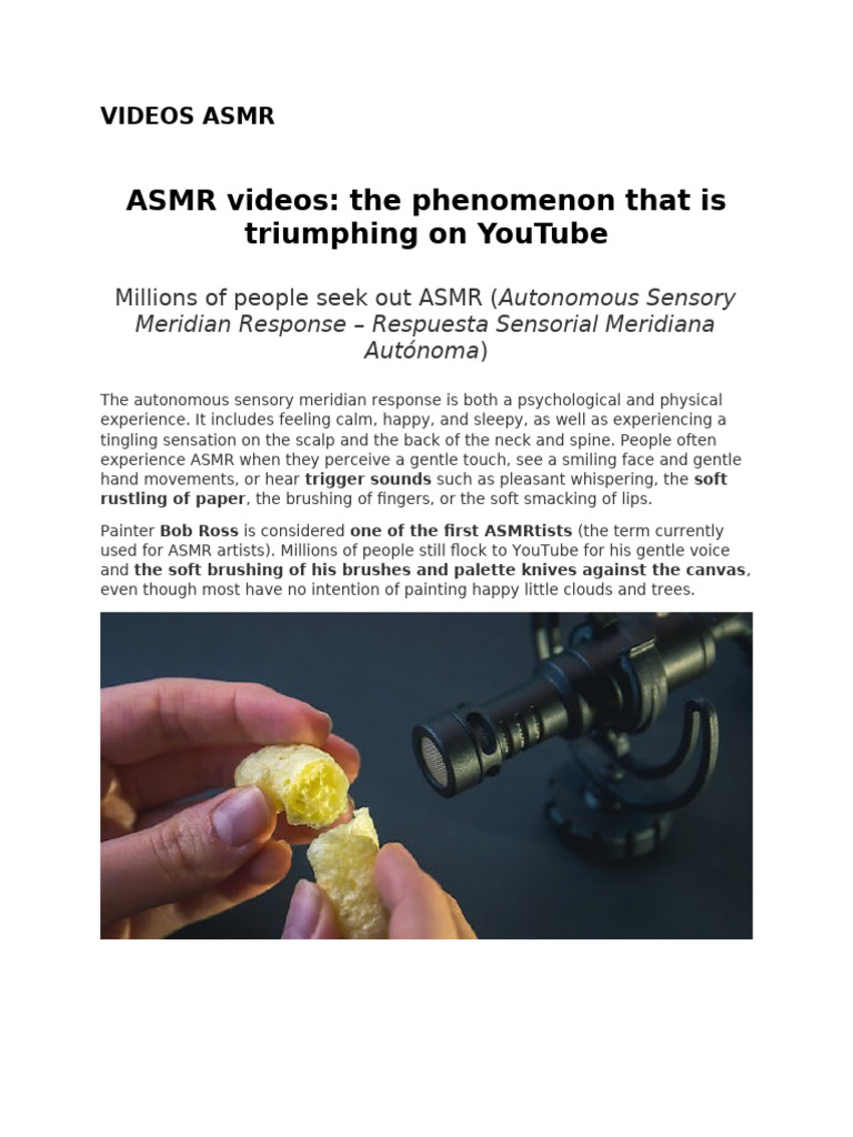 Videos Asmr | PDF