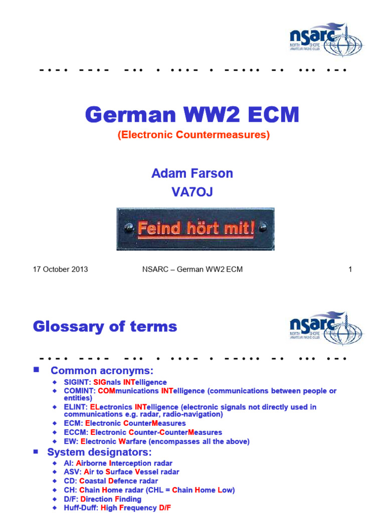 german_ecm | PDF | Signals Intelligence | Radar