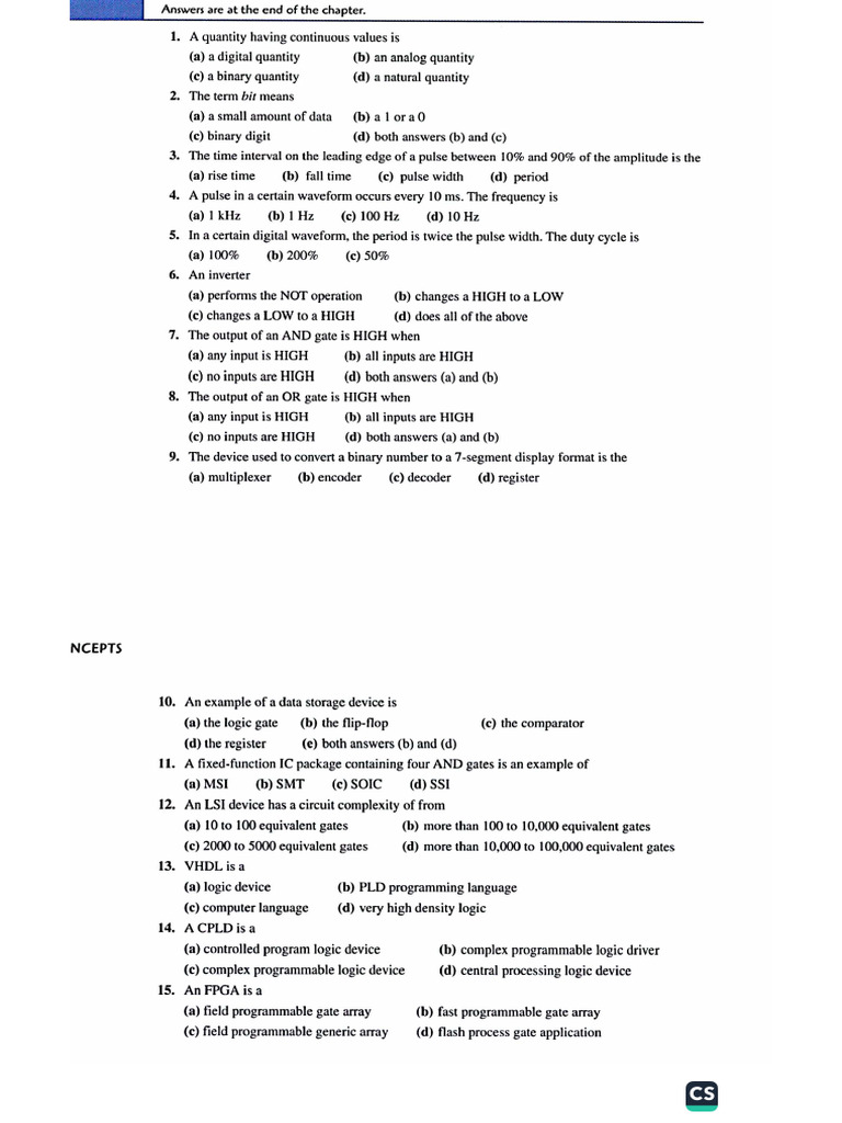 Digi Elecs Chapter 1-4 Reviewer | PDF