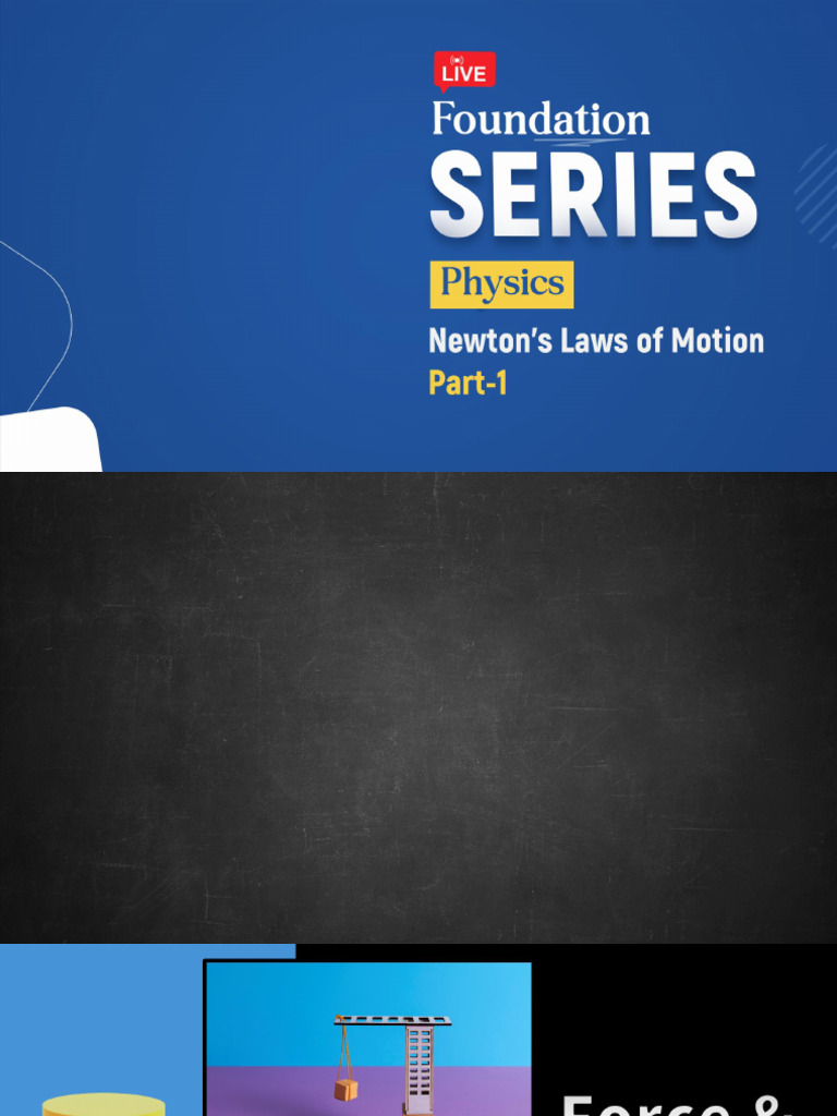 Newton's Laws of Motion (PART-1) | PDF | Force | Newton's Laws Of Motion