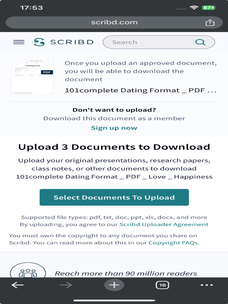 Upload A Document Scribd | PDF