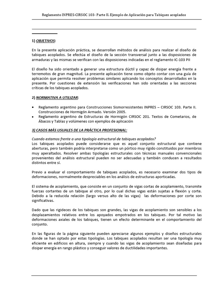 IC 103 2013 Tabiques Acoplados | PDF | Viga (Estructura) | Braguero