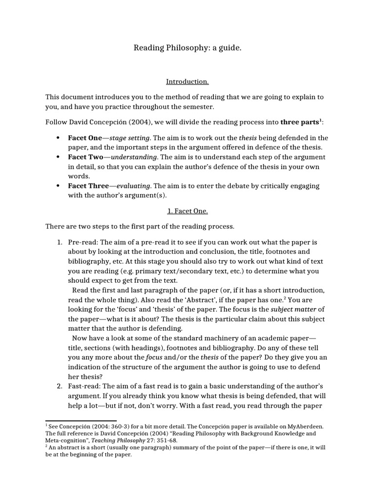 General Reading Method Guide | PDF | Argument | Reason