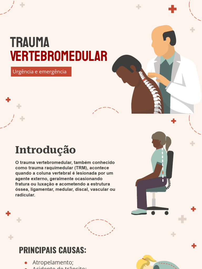 Trauma Vertebromedular | PDF | Coluna vertebral | Medula espinhal