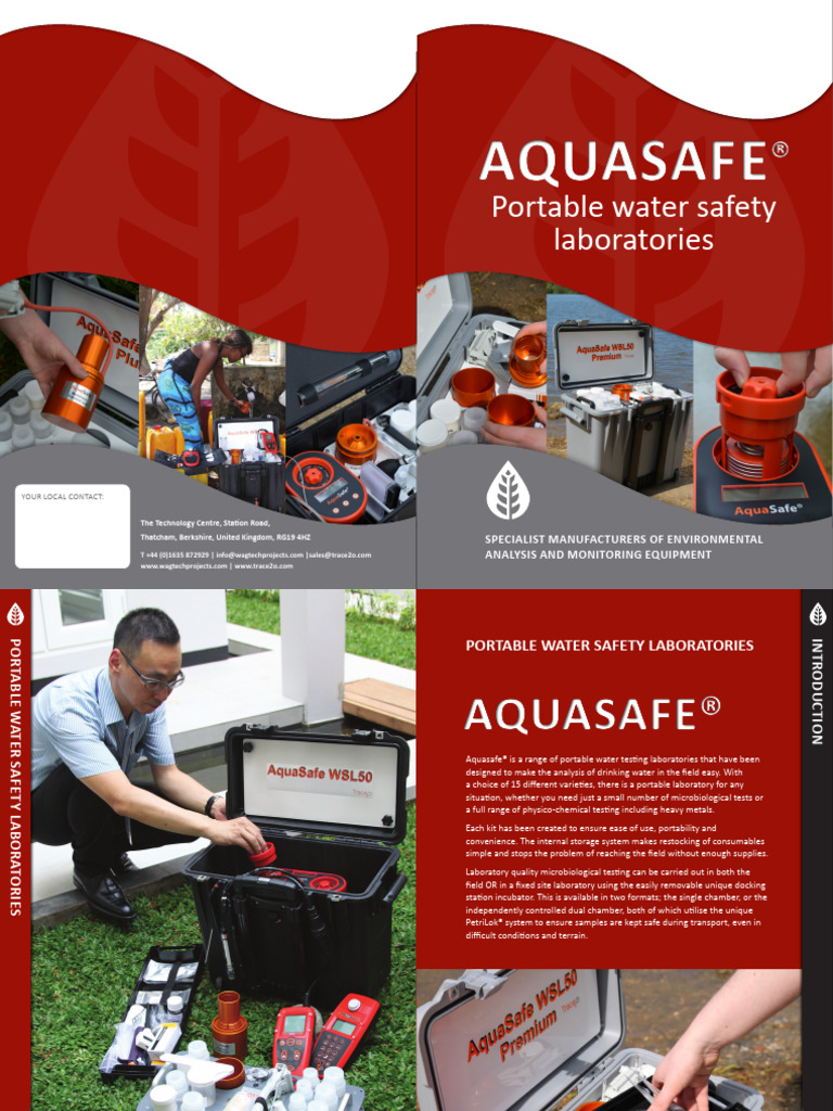 Wagtech Aquasafe Brochure 15.11.23 | PDF | Laboratories | Ph