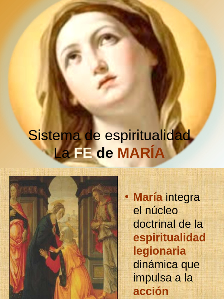 La Fe de María en la Espiritualidad Legionaria | PDF | María, madre de ...