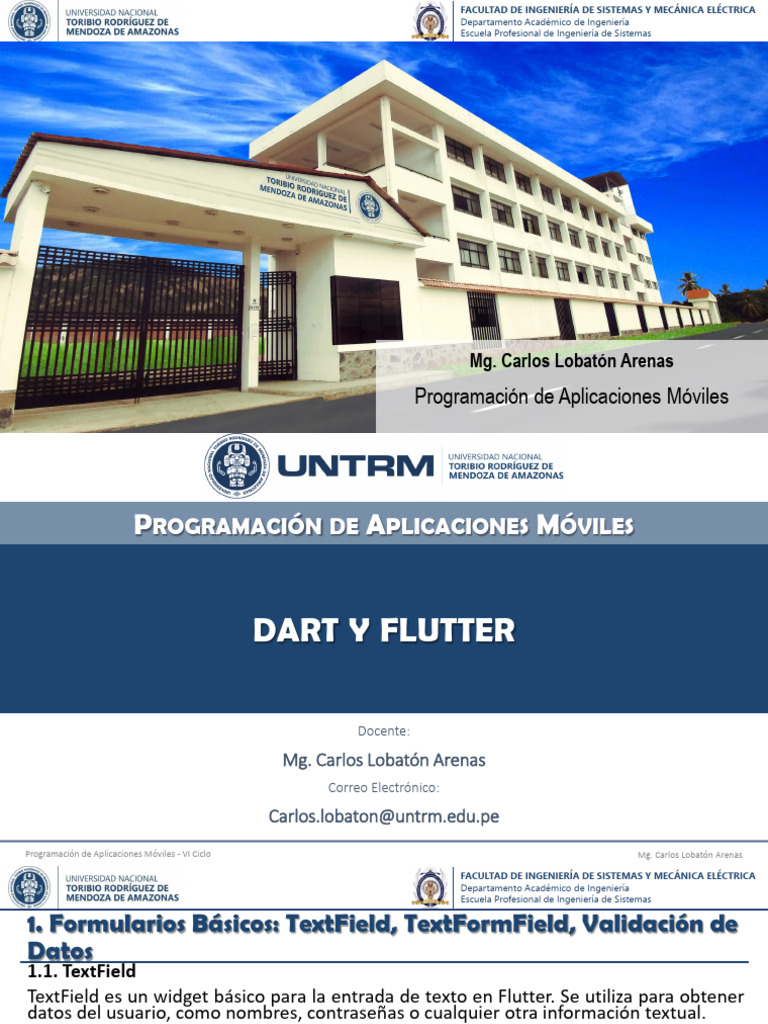 04 - Formularios - Listas - Flutter | PDF | Software de la aplicacion | Ingeniería