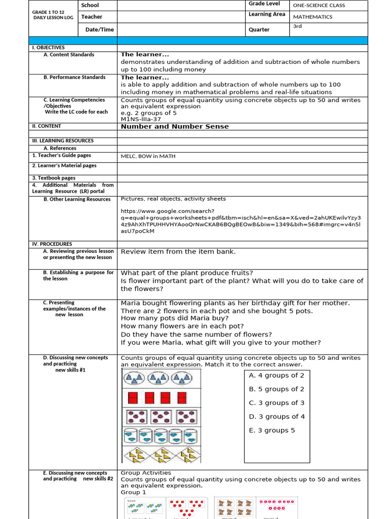 Math-Q3 | PDF | Learning | Shape