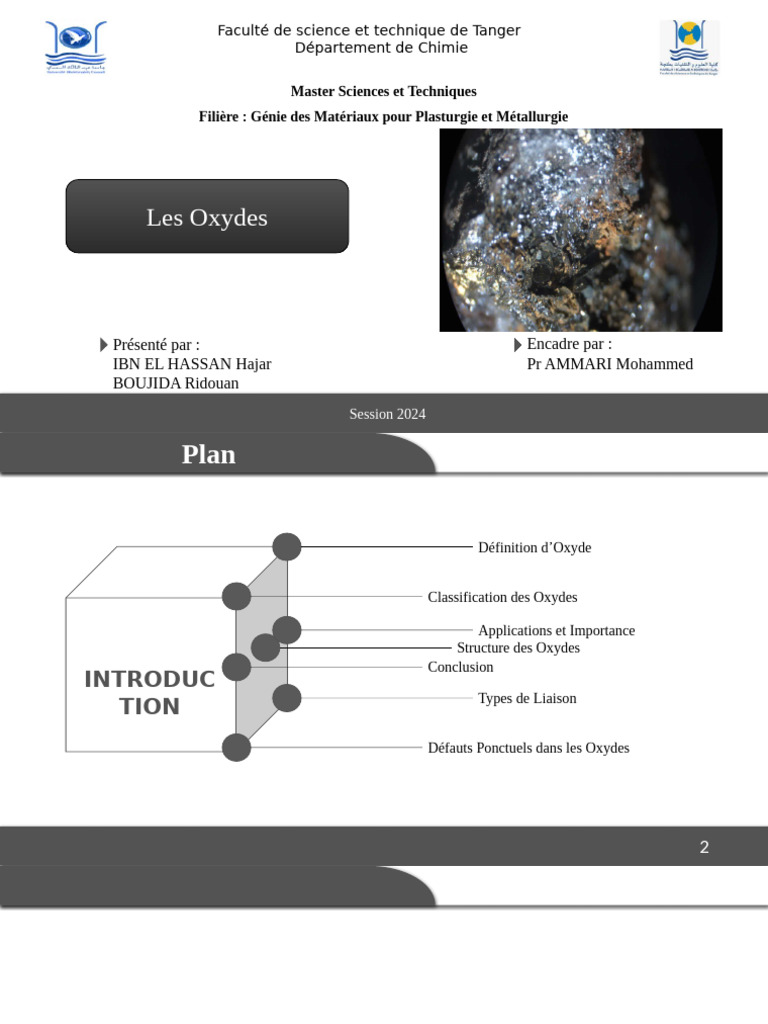 Classification et Propriétés des Oxydes | PDF | Réaction d ...