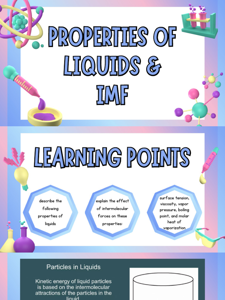 Intermolecular Forces and Surface Tension | PDF | Liquids | Surface Tension