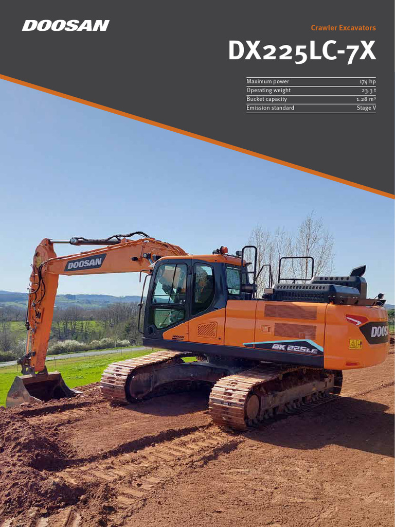 EN DX225LC-7X Brochure D4601130 04-2022 LowRes | PDF | Engines | Diesel Engine