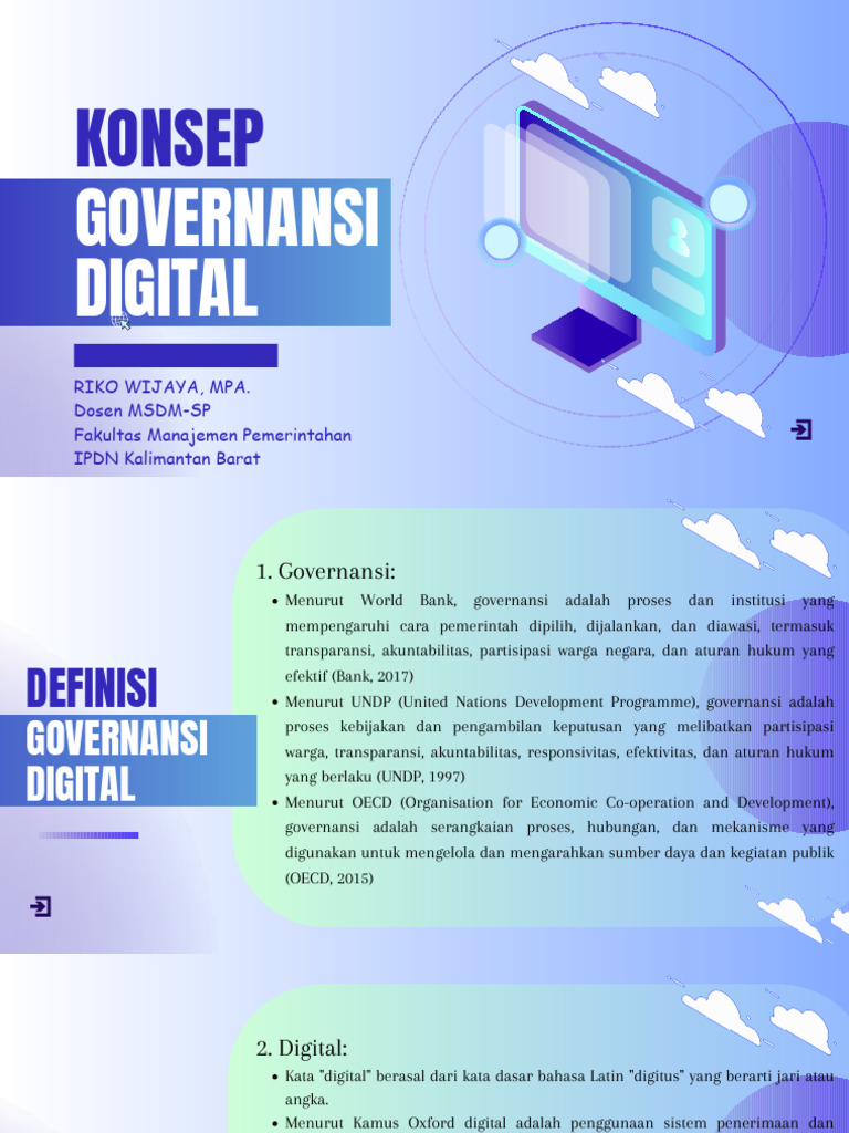 Prinsip dan Manfaat Governansi Digital | PDF