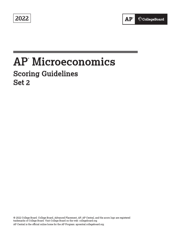 Ap22 SG Microeconomics Set 2 | PDF | Economic Surplus | Economic ...