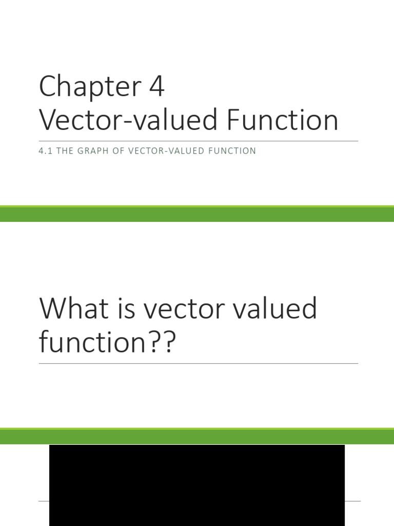 Vector-Valued Functions Guide | PDF