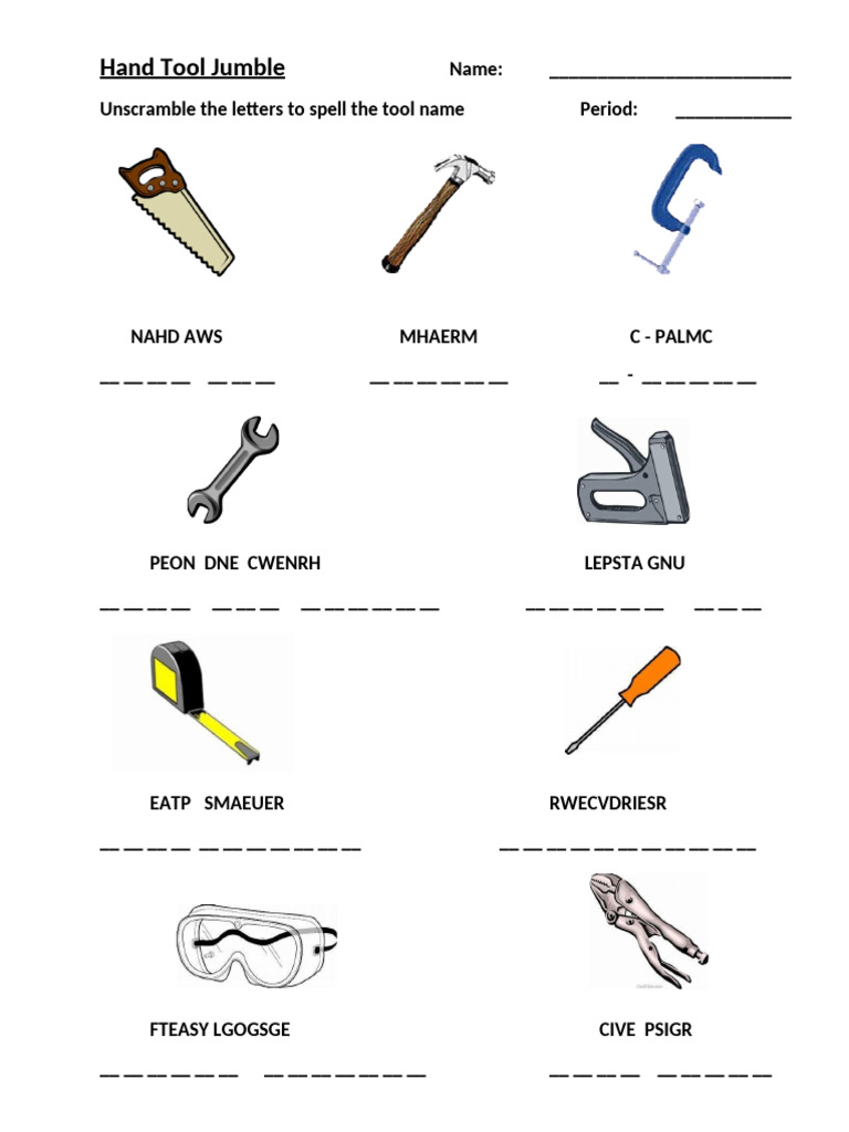 Tool Jumble | PDF