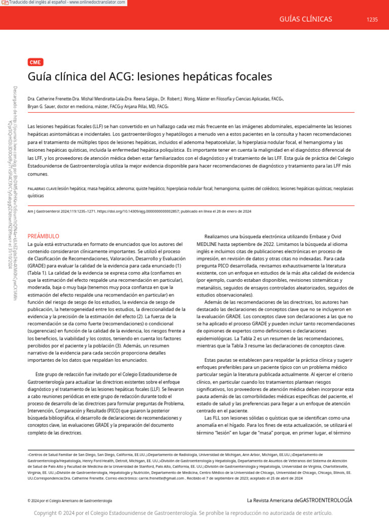 Lesiones hepáticas focales | PDF | Imagenes medicas | Imagen de ...