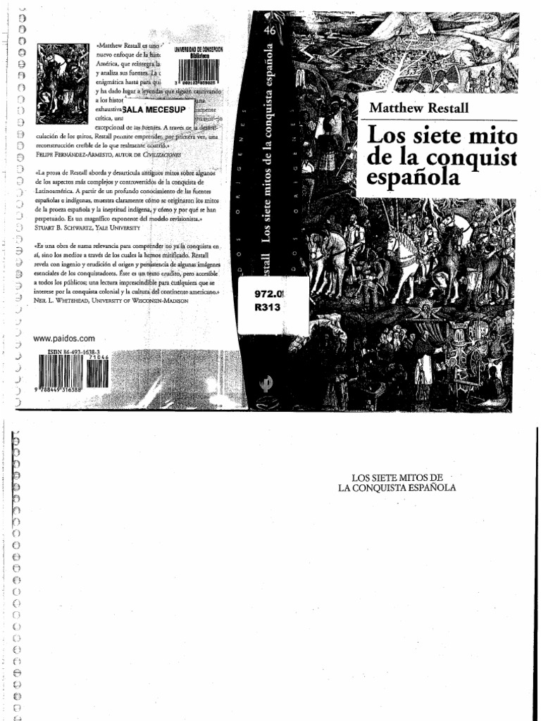 RESTALL, Matthew. Los Siete Mitos de La Conquista Española | PDF